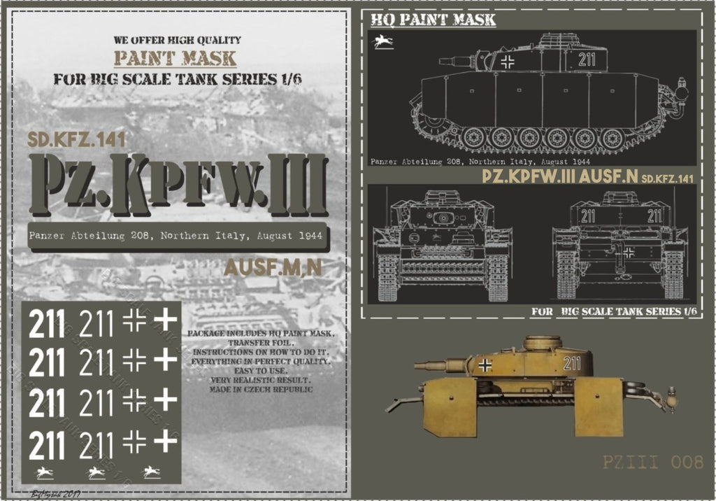 Panzer III Masks — Field of Armor Tanks