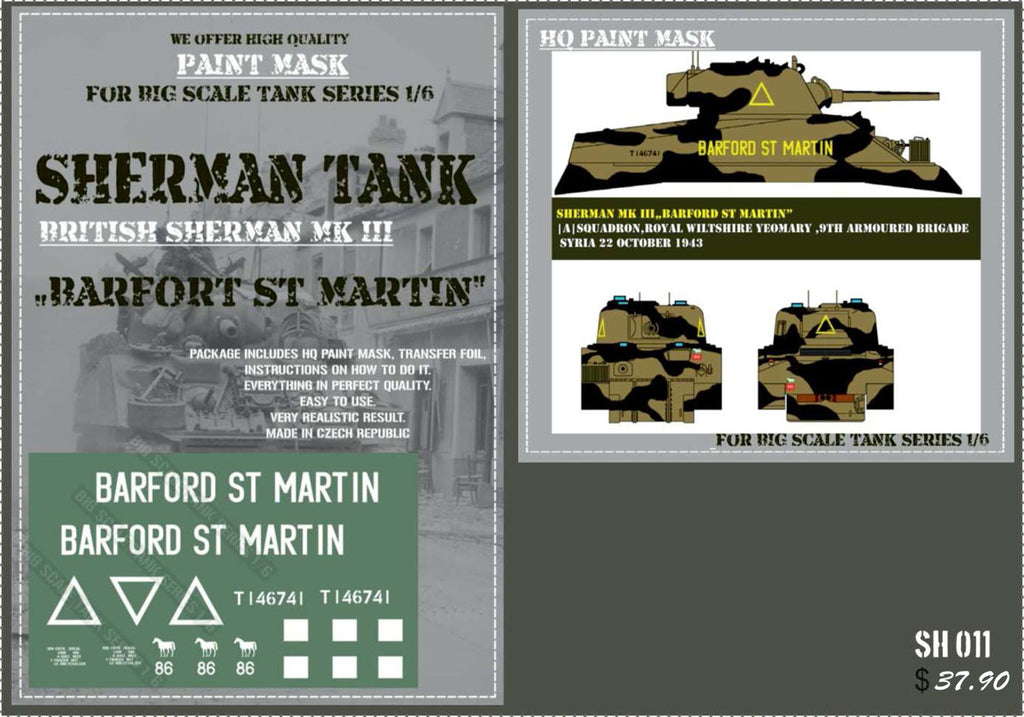 Sherman Masks — Field of Armor Tanks
