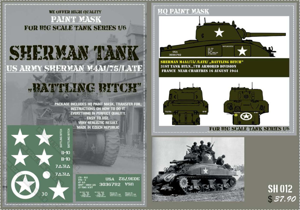 Sherman Masks — Field of Armor Tanks