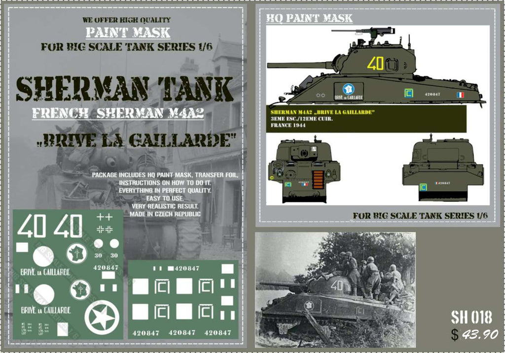Sherman Masks — Field of Armor Tanks