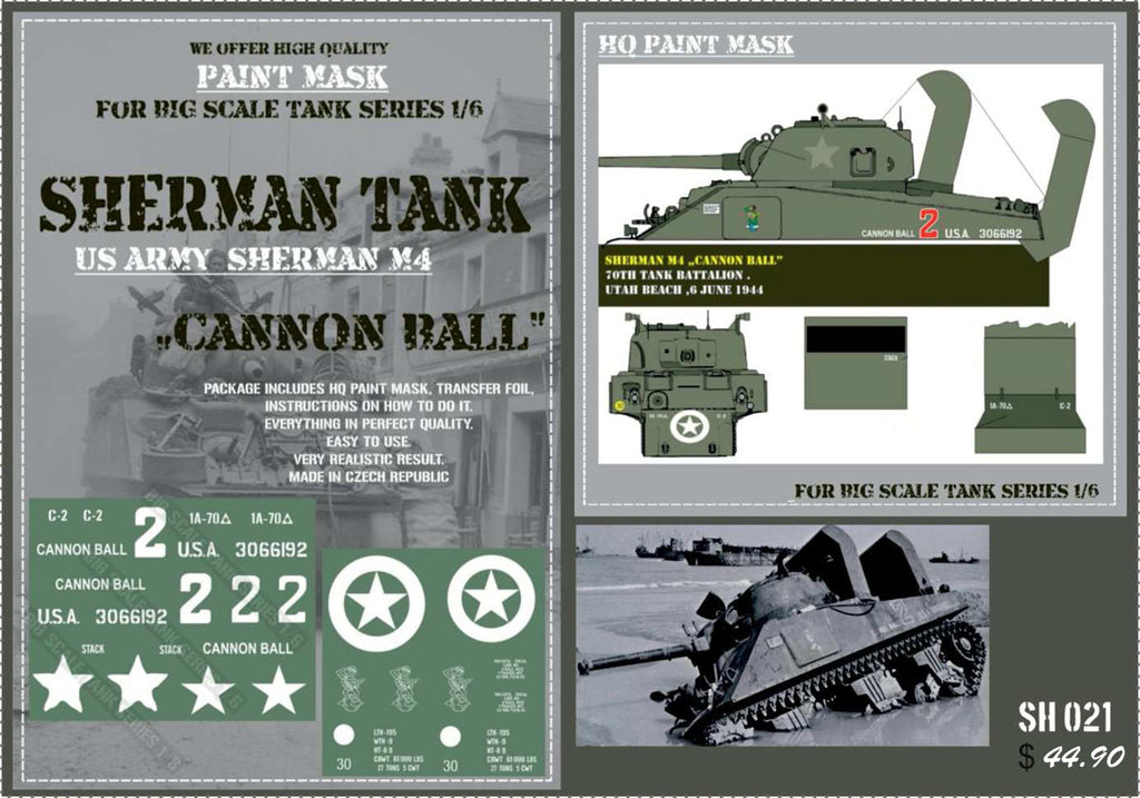 Sherman Masks — Field of Armor Tanks
